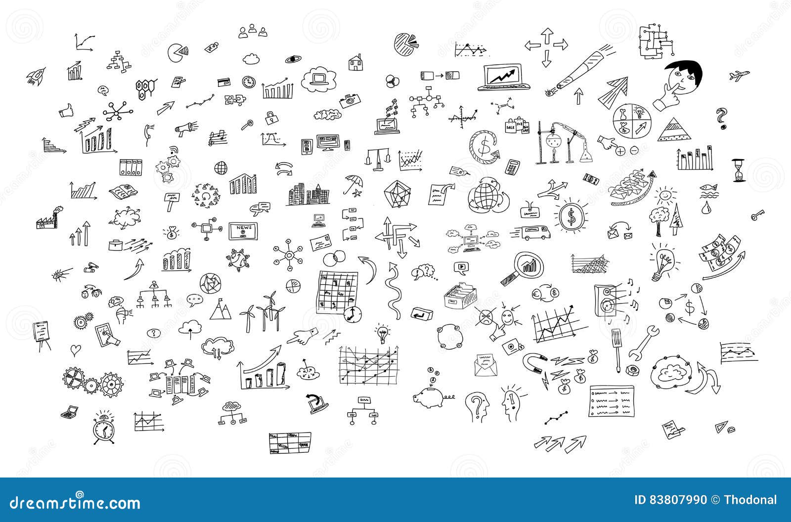 Creativity Concept on White Background Stock Illustration ...