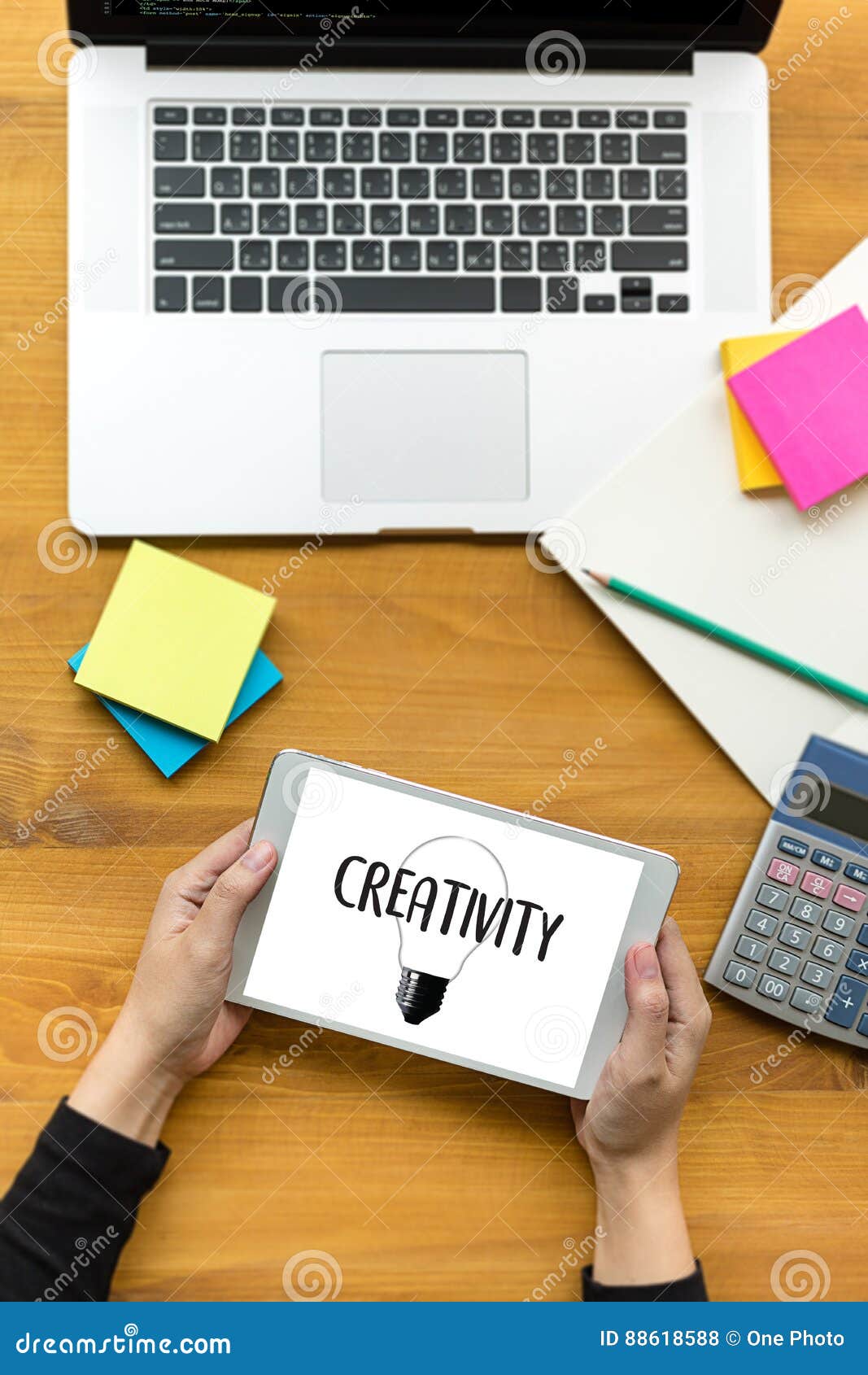 CREATIVITY Creative and Design Thinking Innovation Process and I Stock ...