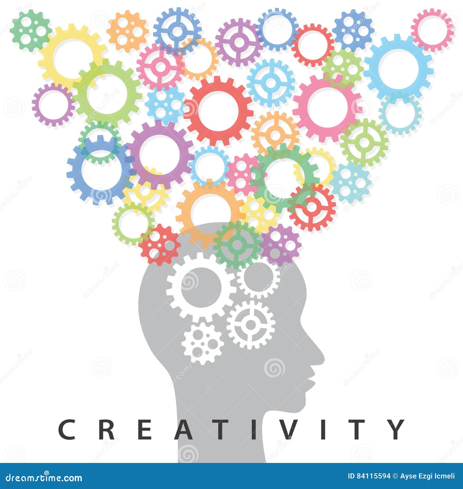 Creativity stock vector. Illustration of smart, think - 84115594