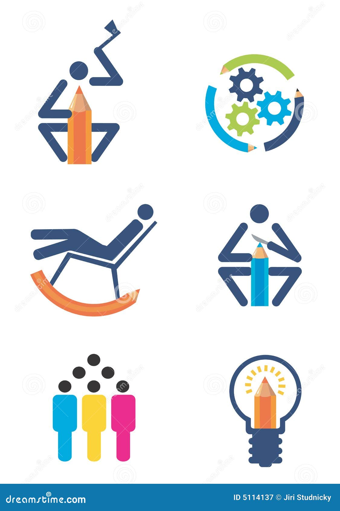 Creativity_design_icons stock vector. Illustration of icon - 5114137