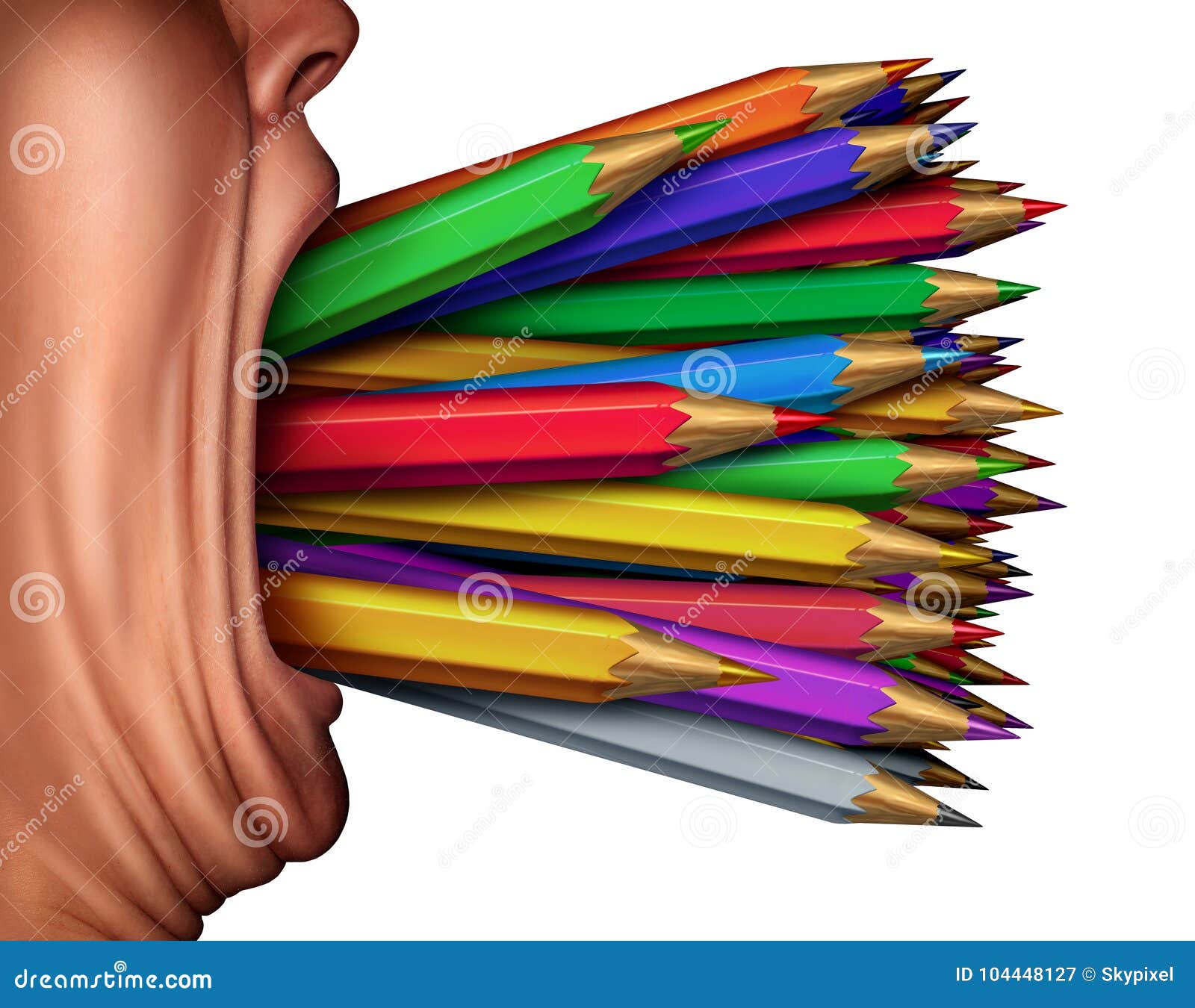 Creativity Expression and Artistic Voice Stock Illustration ...