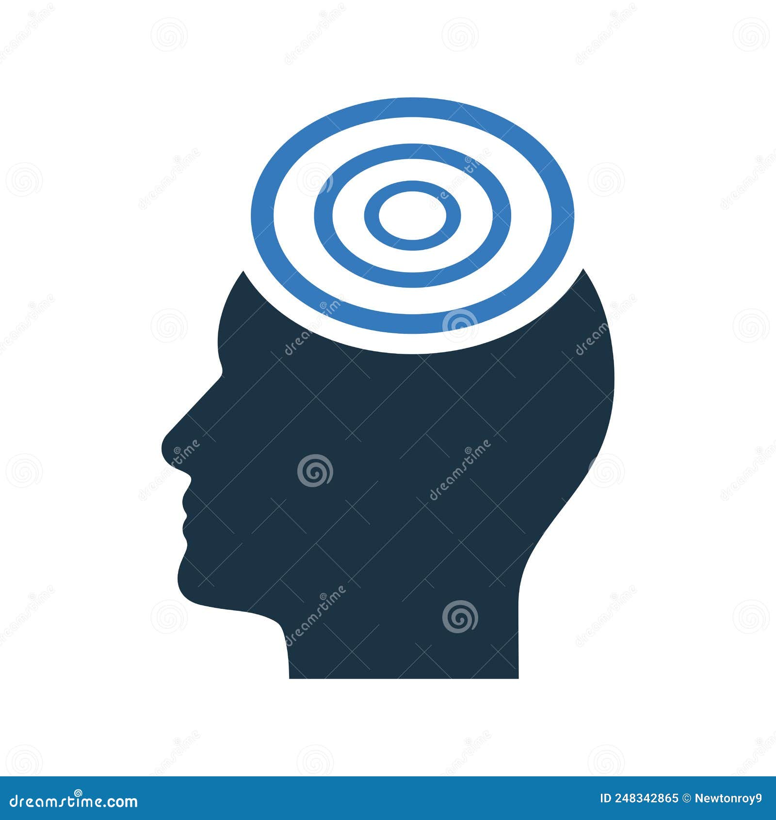 Creativity, Head, Idea Icon. Vector Illustration Stock Illustration ...