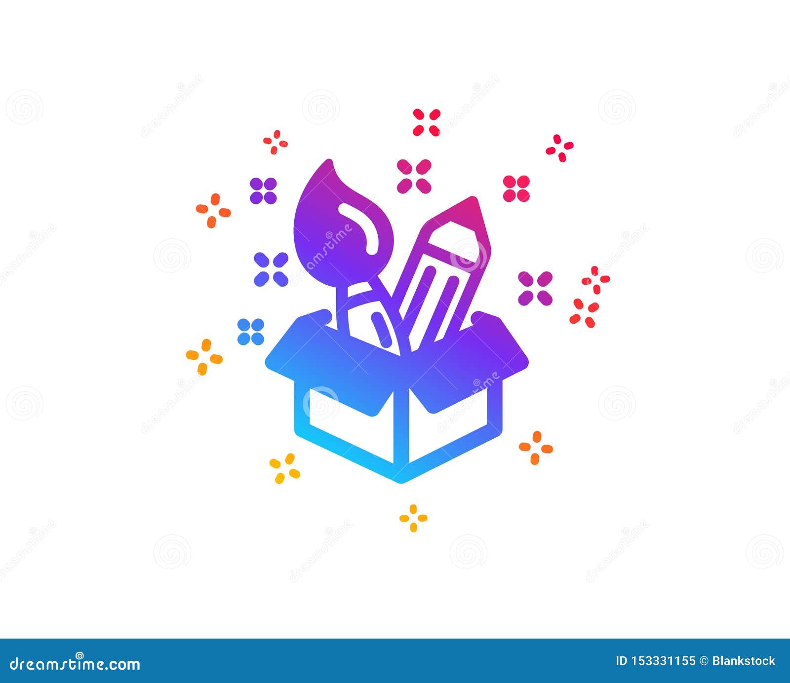 Creativity Icon. Design Idea Sign. Vector Stock Vector - Illustration ...