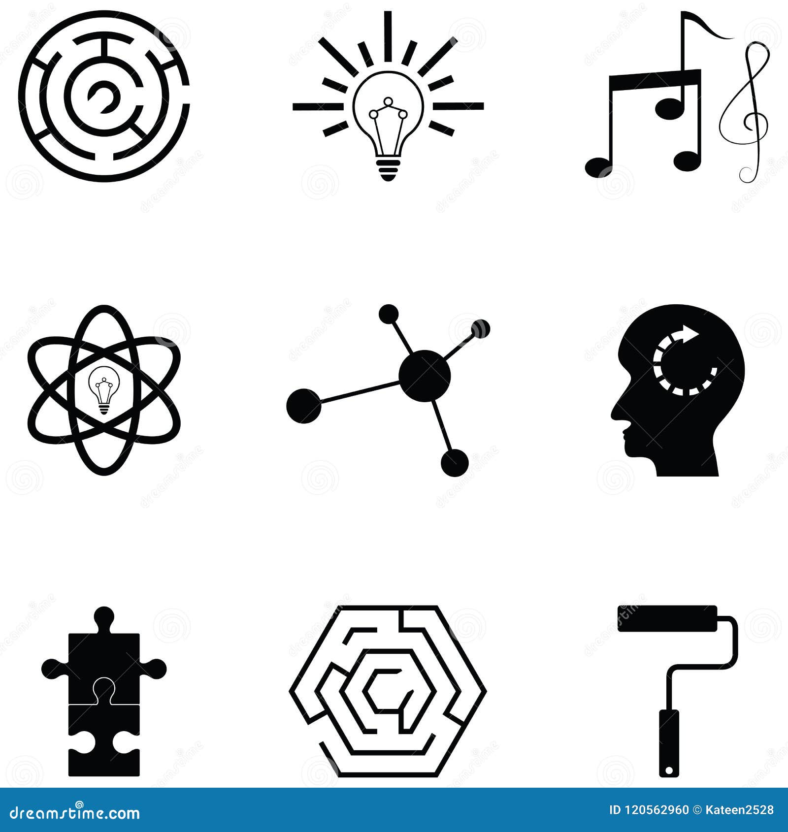Creativity icon set stock vector. Illustration of vector - 120562960