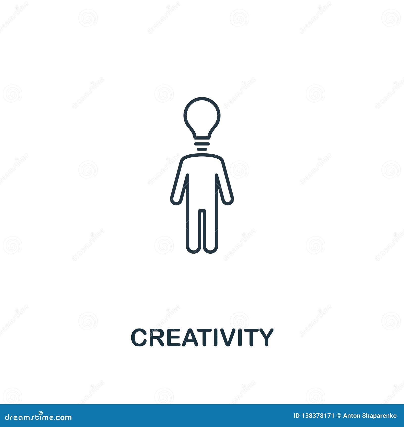 Creativity Icon. Thin Outline CreativeCreativity Design from Soft ...