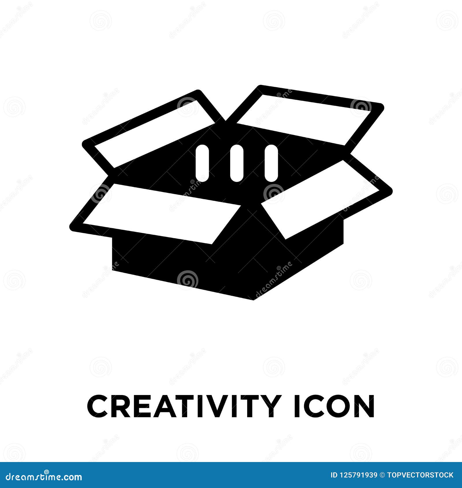 Creativity Icon Vector Isolated on White Background, Logo Concept of ...