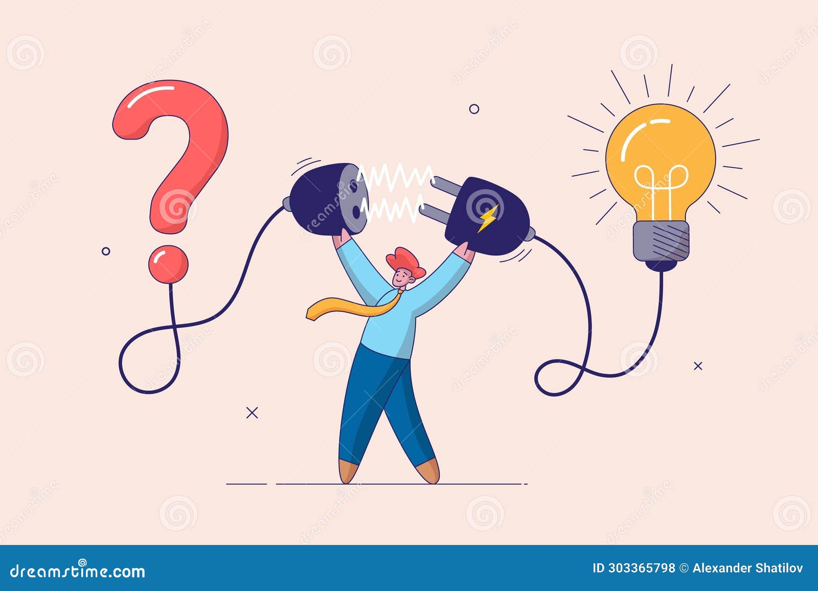 Creativity Idea Concept. Solution Solving Problem, Answer To Hard ...