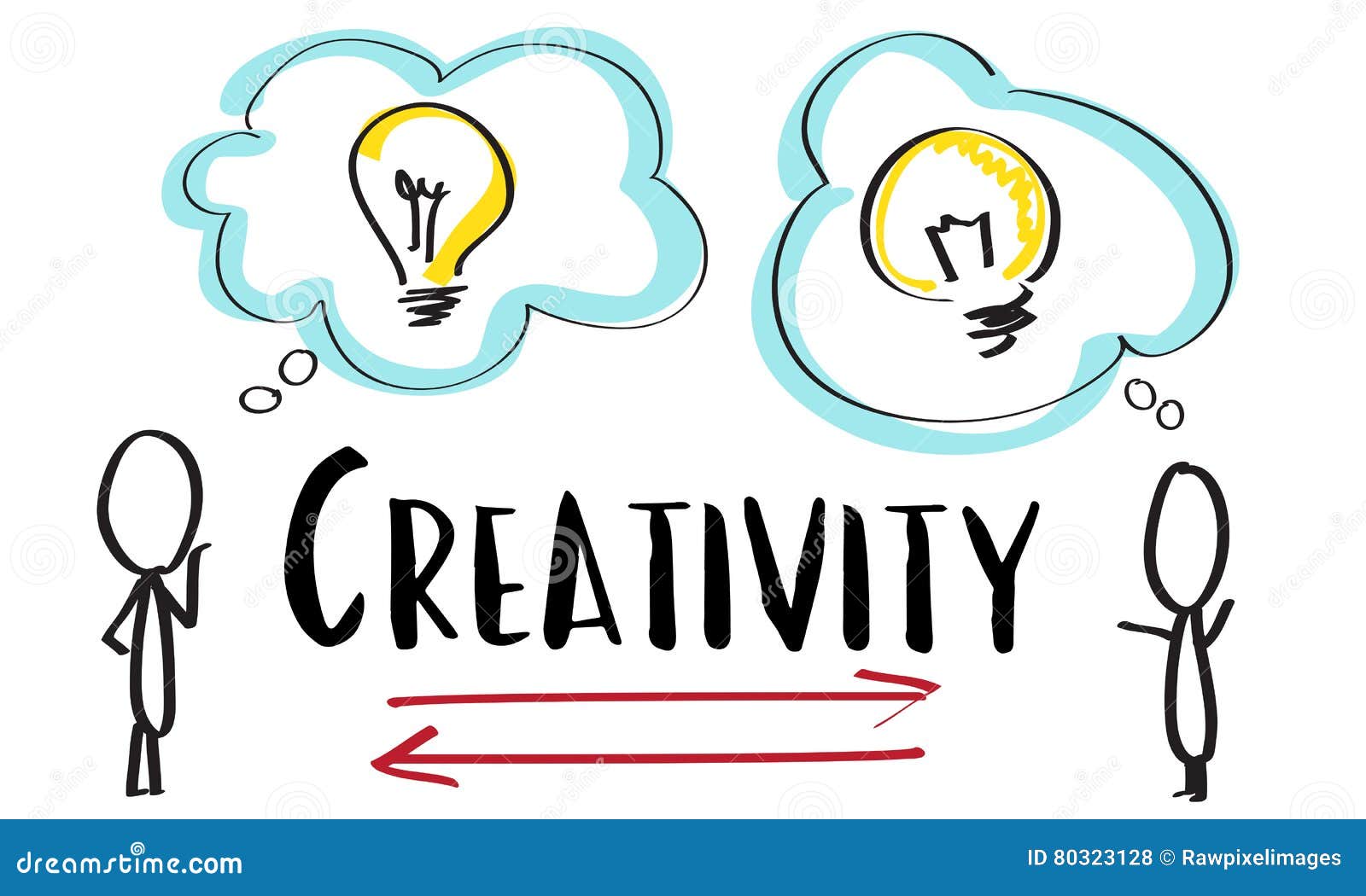 Creativity Ideas Brainstorm Communication Light Bulb Concept Stock ...