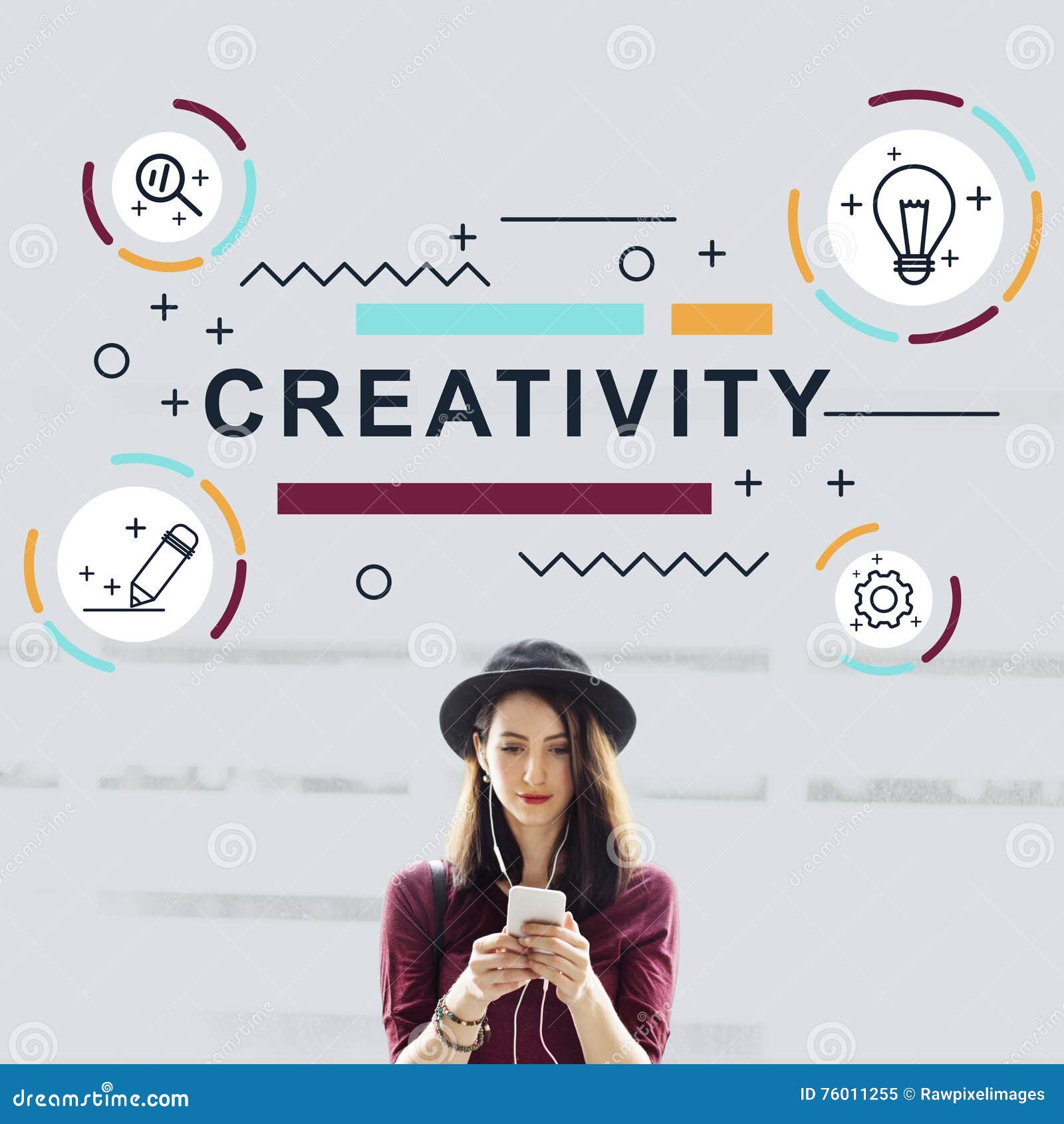 Creativity Ideas Design Invention Graphic Concept Stock Image - Image ...
