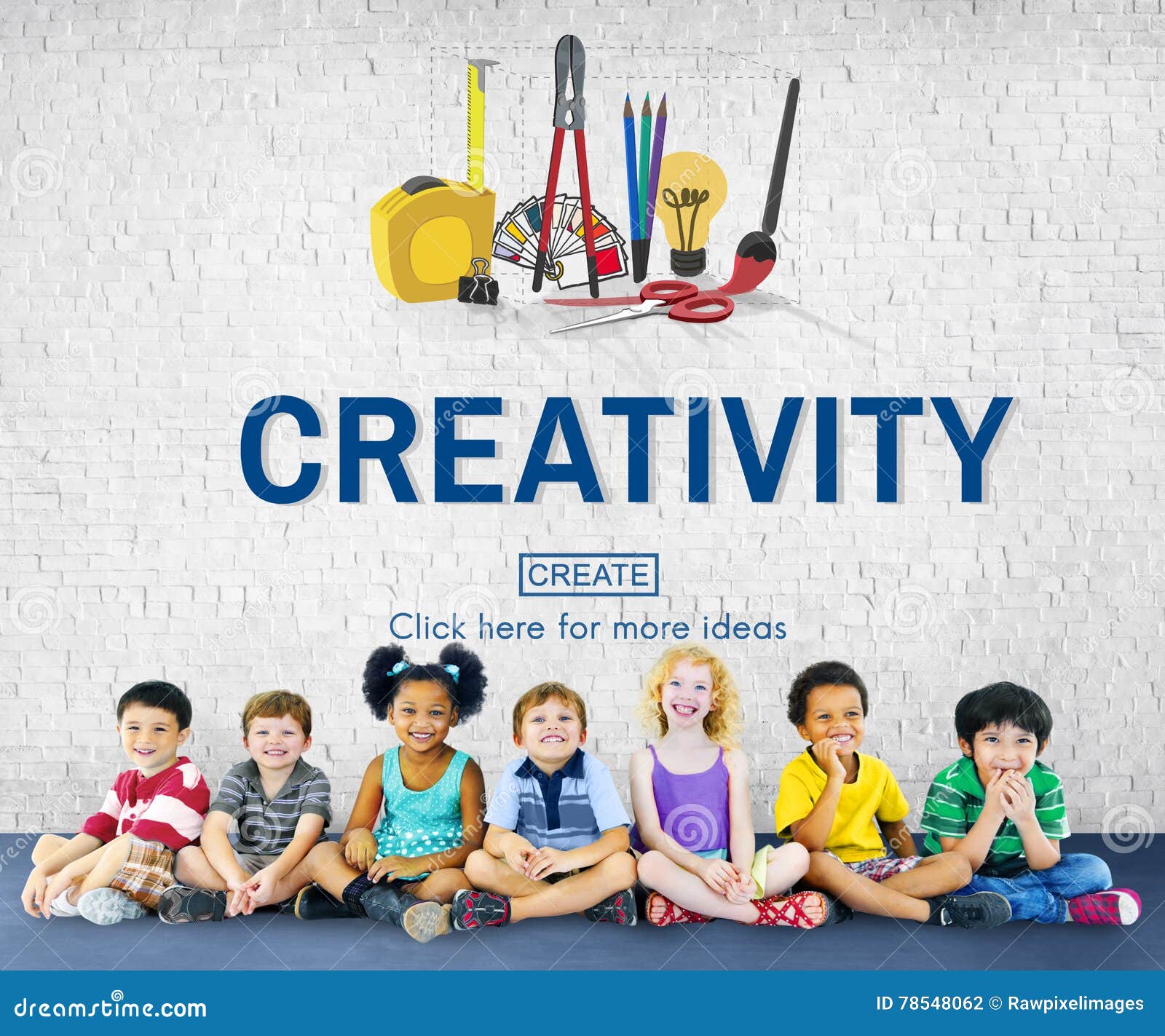 Creativity Ideas Equipment Create Concept Stock Photo - Image of girls ...