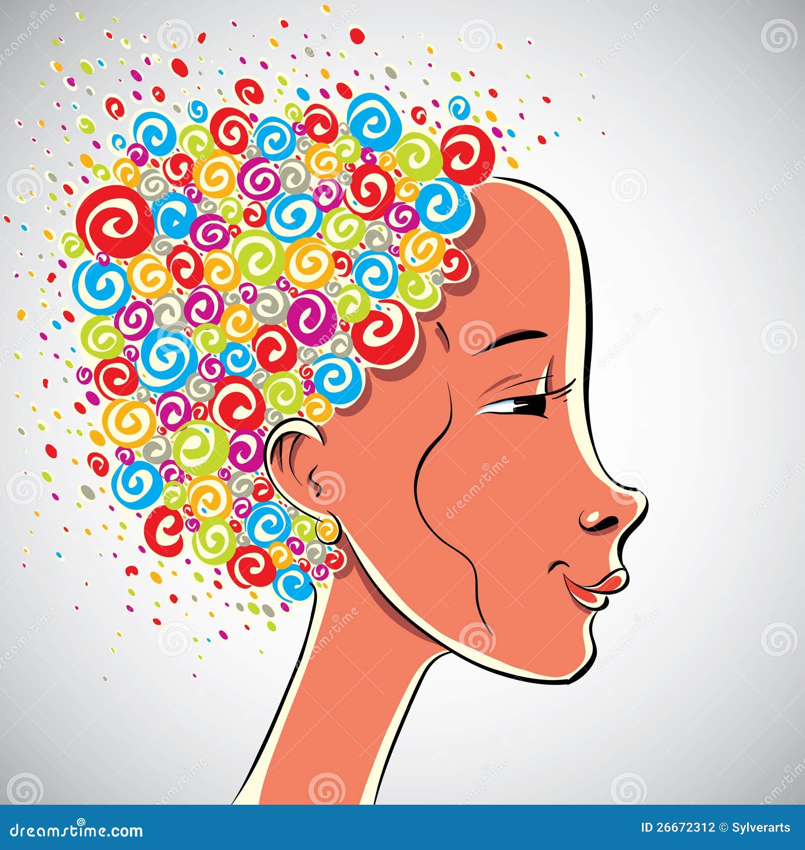 Creativity illustration. stock vector. Illustration of colorful - 26672312