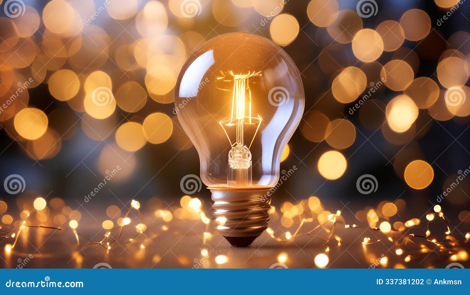Creativity And Invention Symbolized By A Lightbulb Stock Photography ...