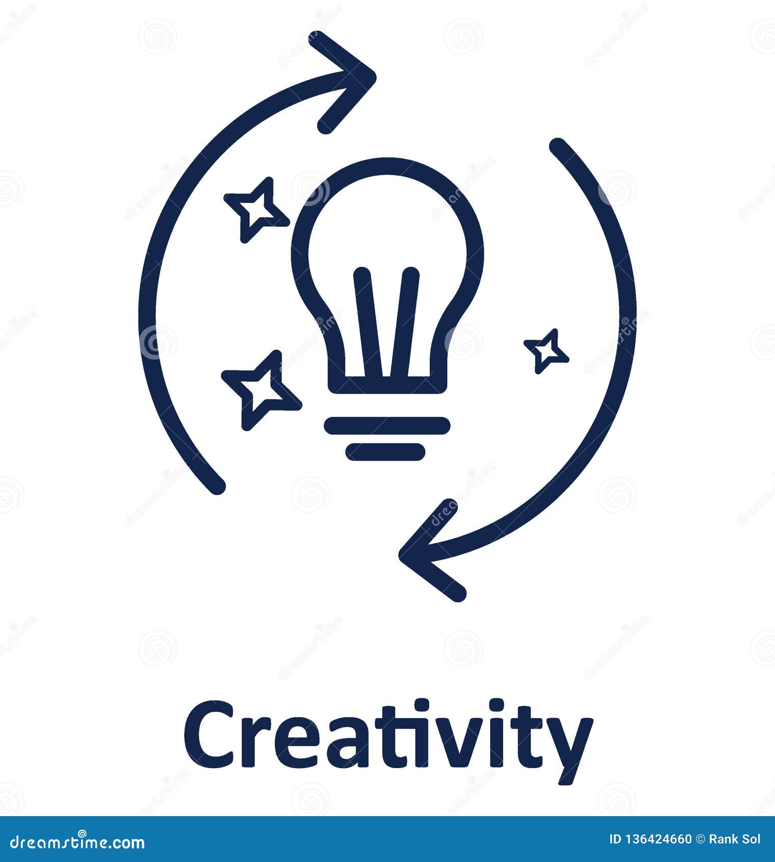 Creativity Isolated Vector Icon that Can Easily Modified or Edit ...