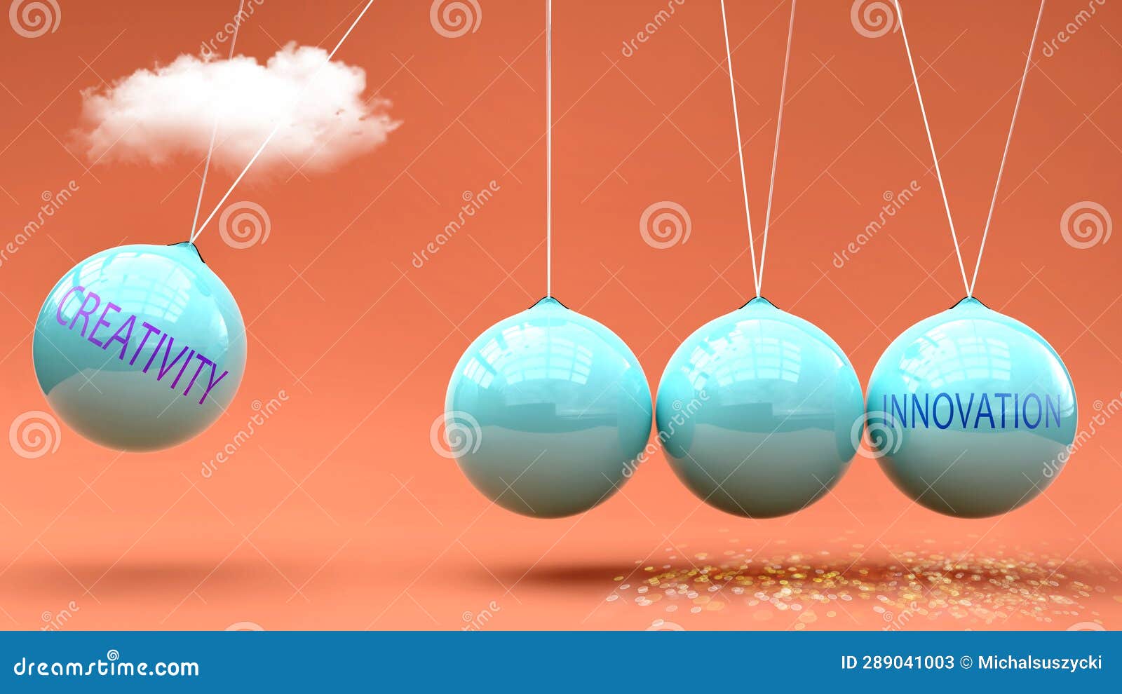 Creativity Leads To Innovation. a Metaphor in Which Creativity Gives ...