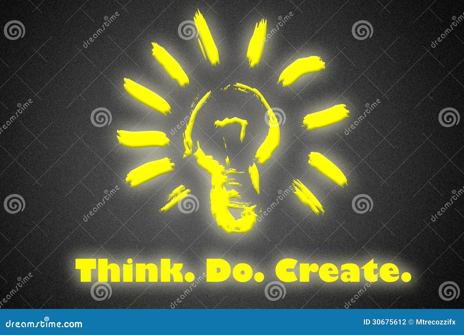 Creativity Light Bulb stock illustration. Illustration of ideas - 30675612