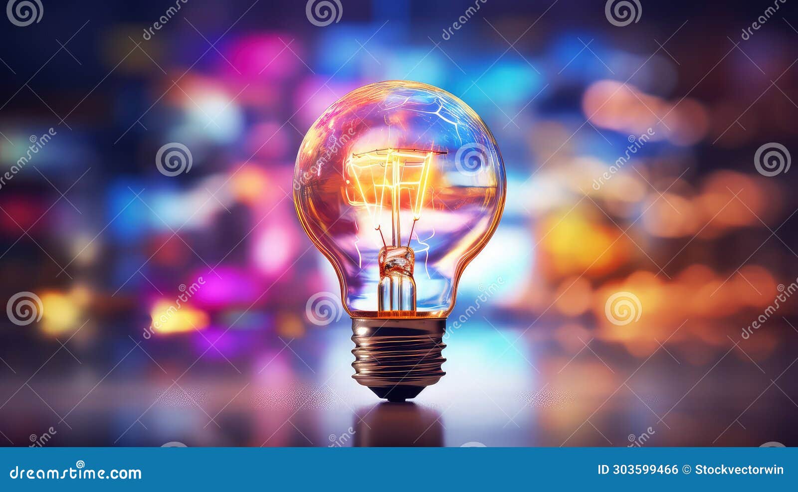 Creativity Light Innovation Background Stock Illustration ...