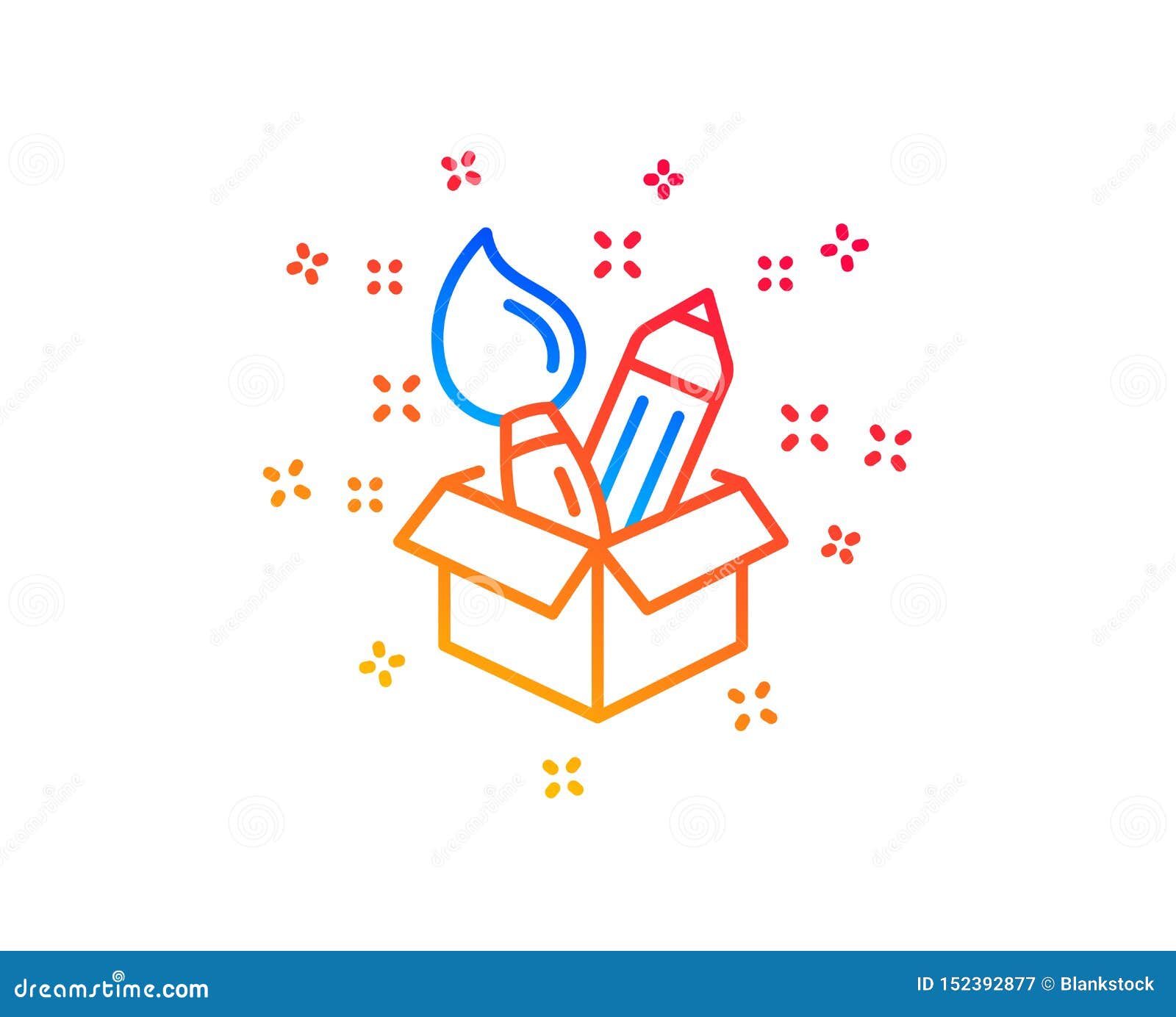 Creativity Line Icon. Design Idea Sign. Vector Stock Vector ...