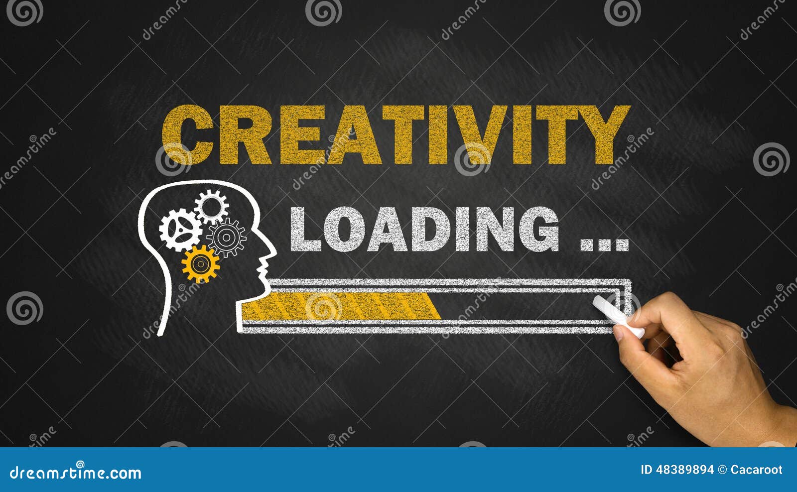 Creativity loading concept stock illustration. Illustration of success ...