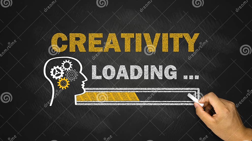 Creativity loading concept stock illustration. Illustration of success ...