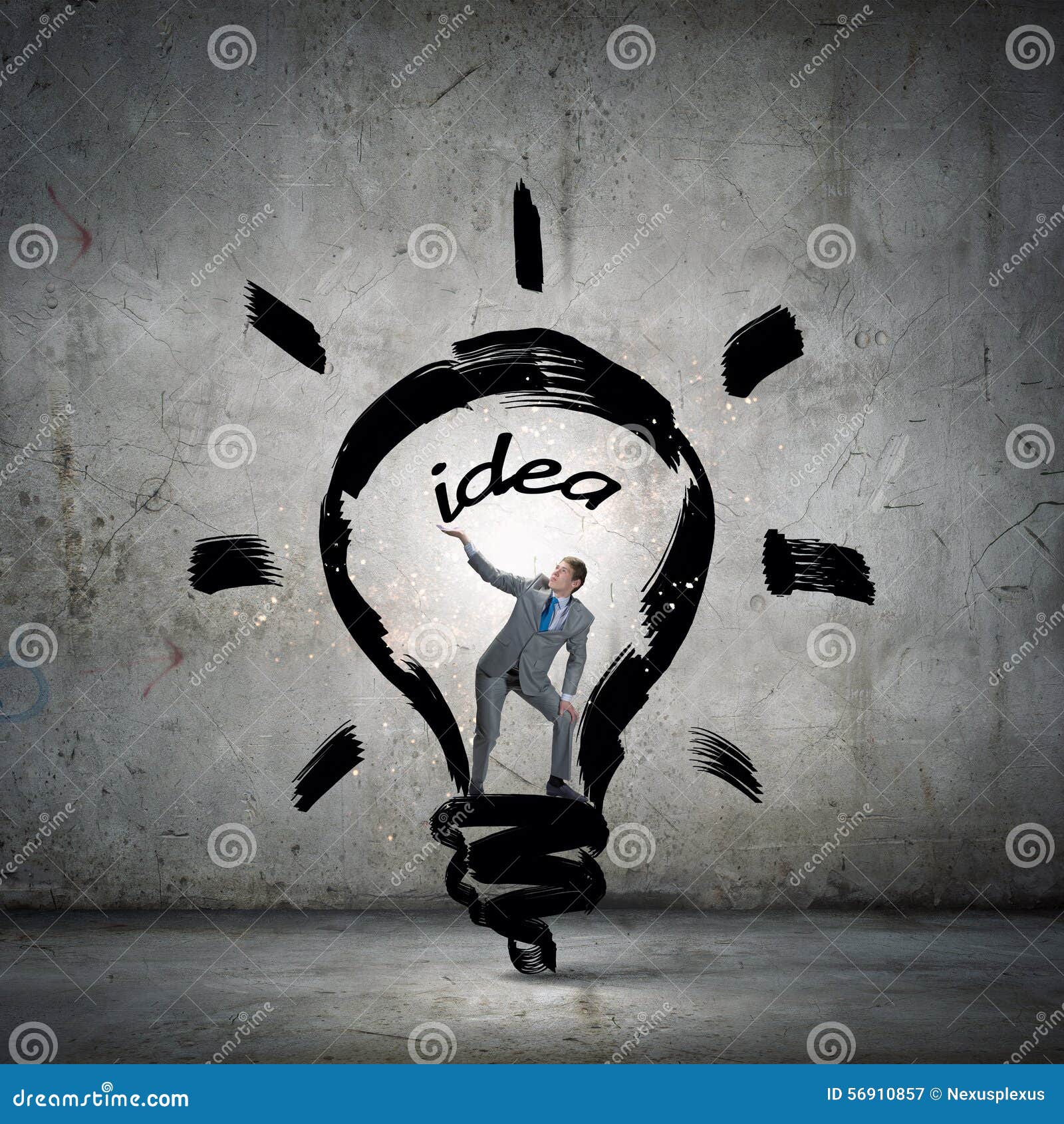 Creativity man stock image. Image of inside, white, handsome - 56910857