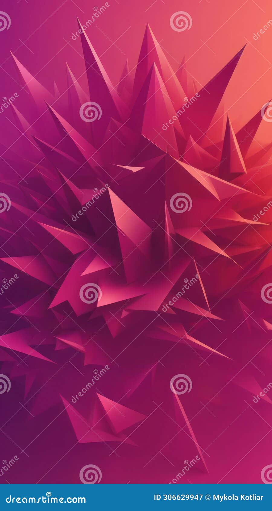 Creativity in Paints from Spiked Shapes and Maroon Stock Image - Image ...