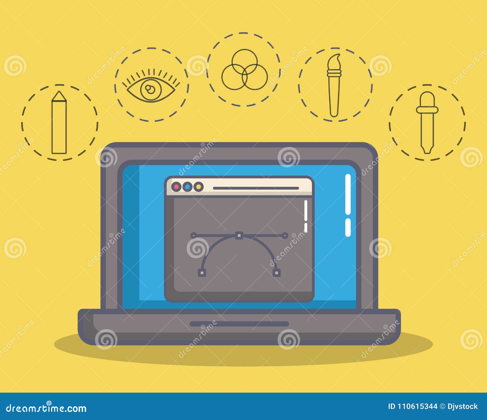 Creativity process design stock vector. Illustration of graphic - 110615344