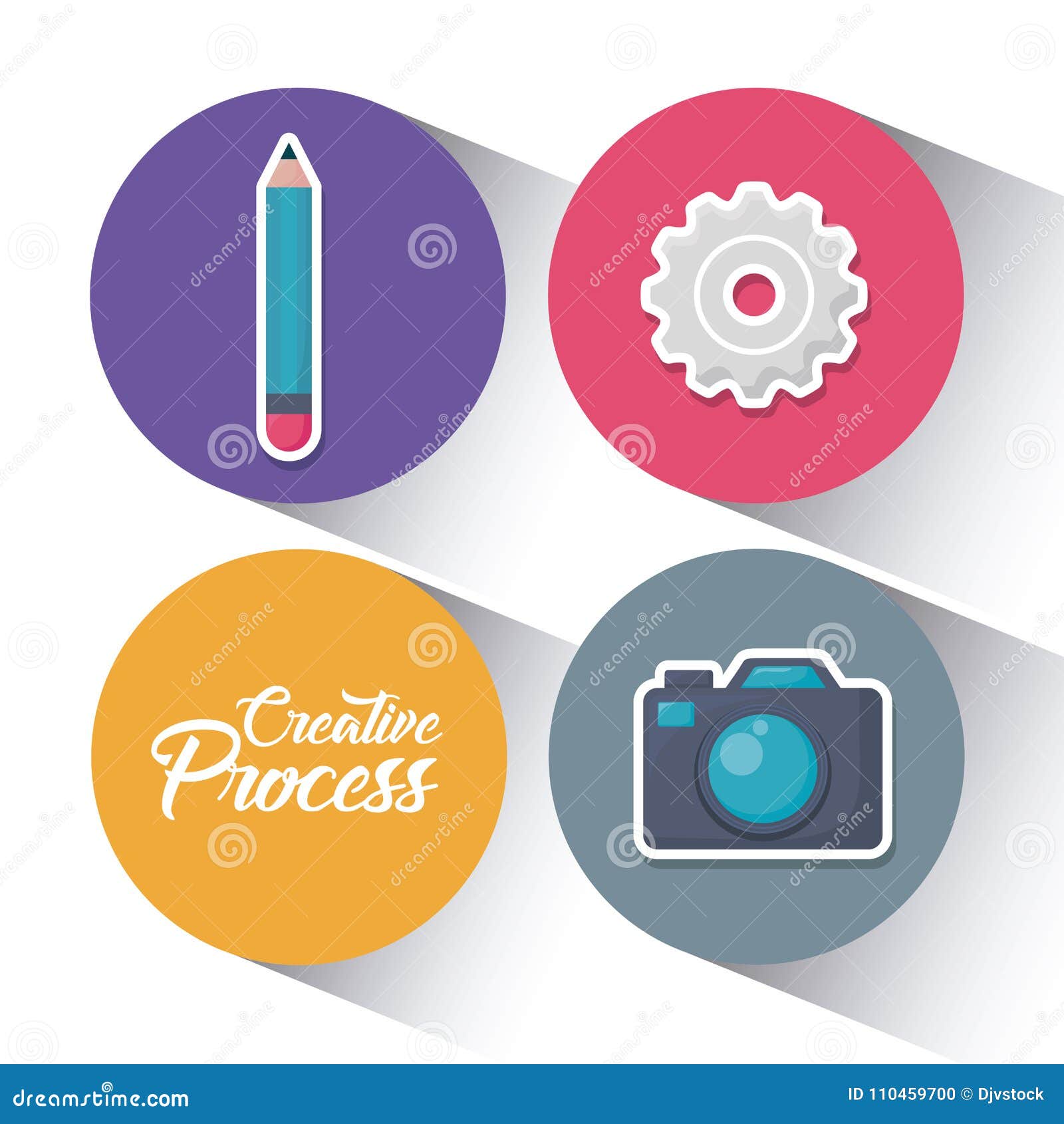 Creativity process design stock vector. Illustration of background ...