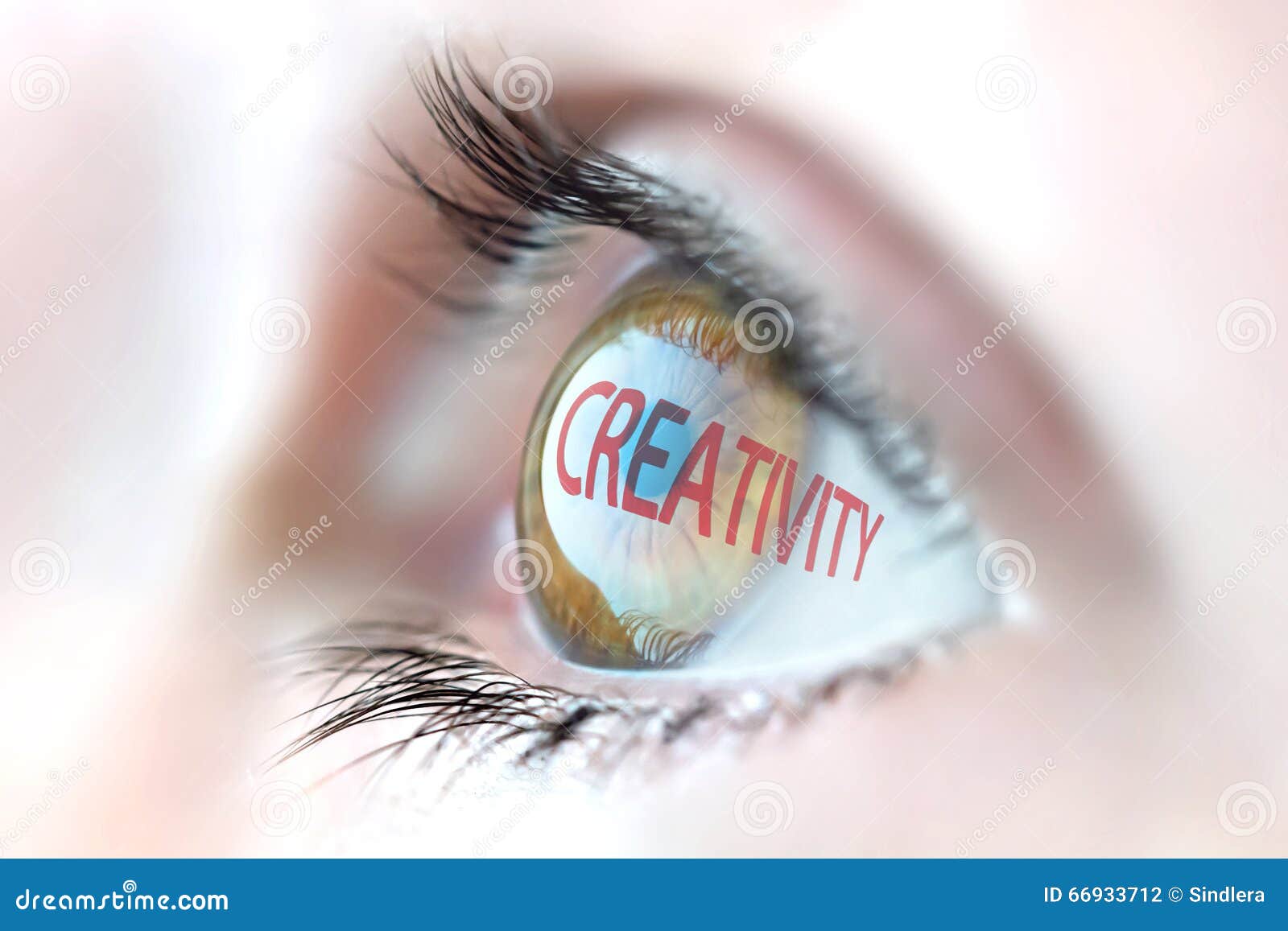 Creativity Reflection in Eye. Stock Photo - Image of originality ...