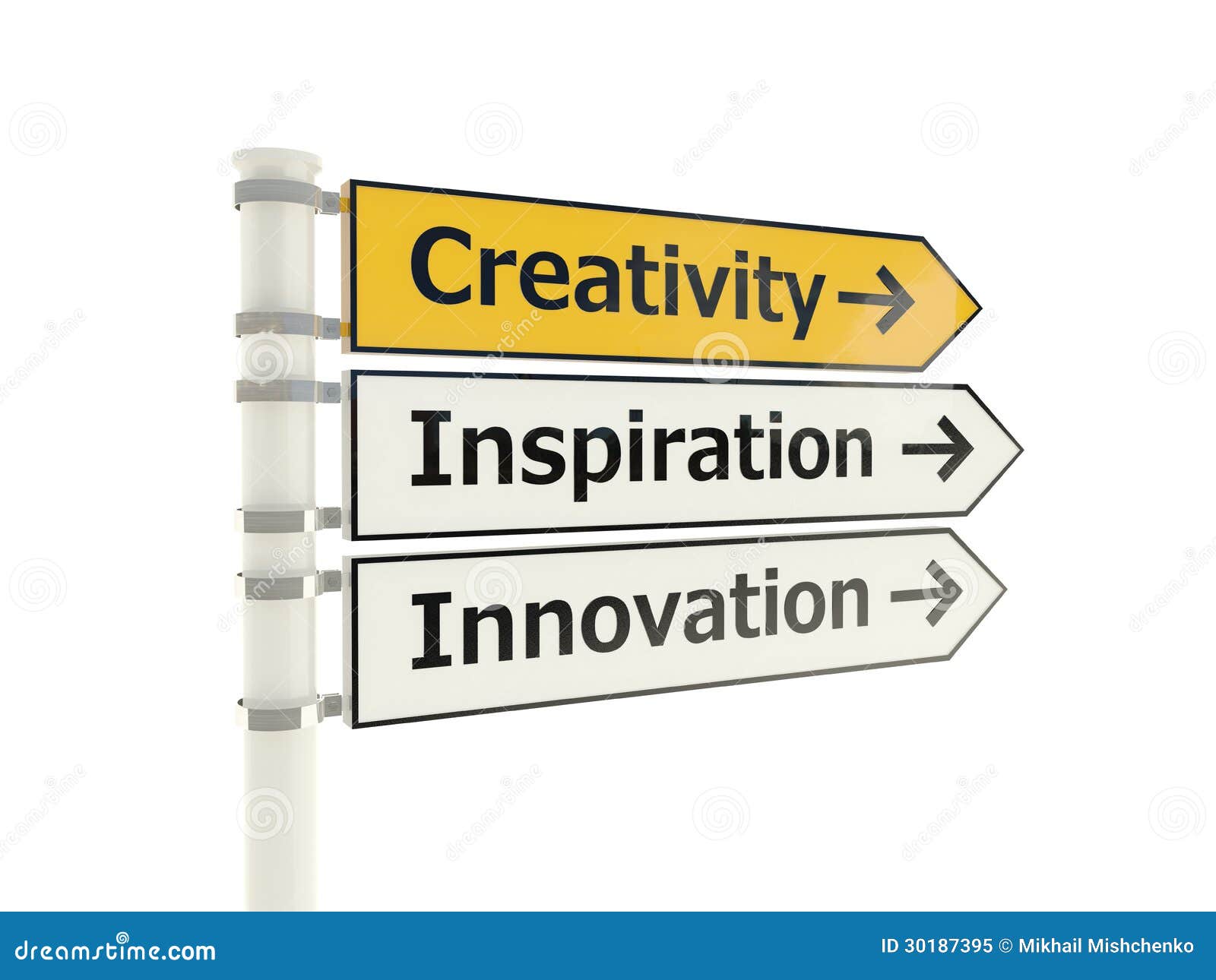 Creativity road sign stock illustration. Illustration of motivation ...