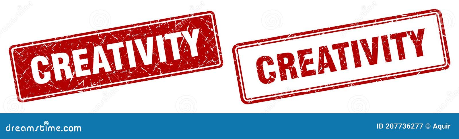 Creativity Stamp Set. Creativity Square Grunge Sign Stock Vector ...