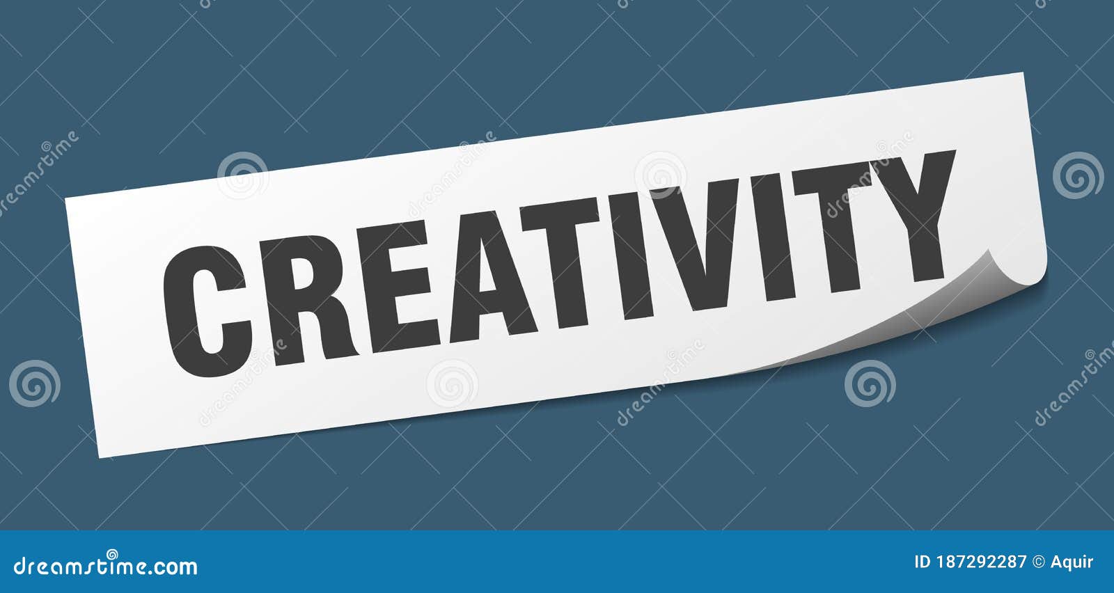 Creativity Sticker. Creativity Square Isolated Sign Stock Vector ...