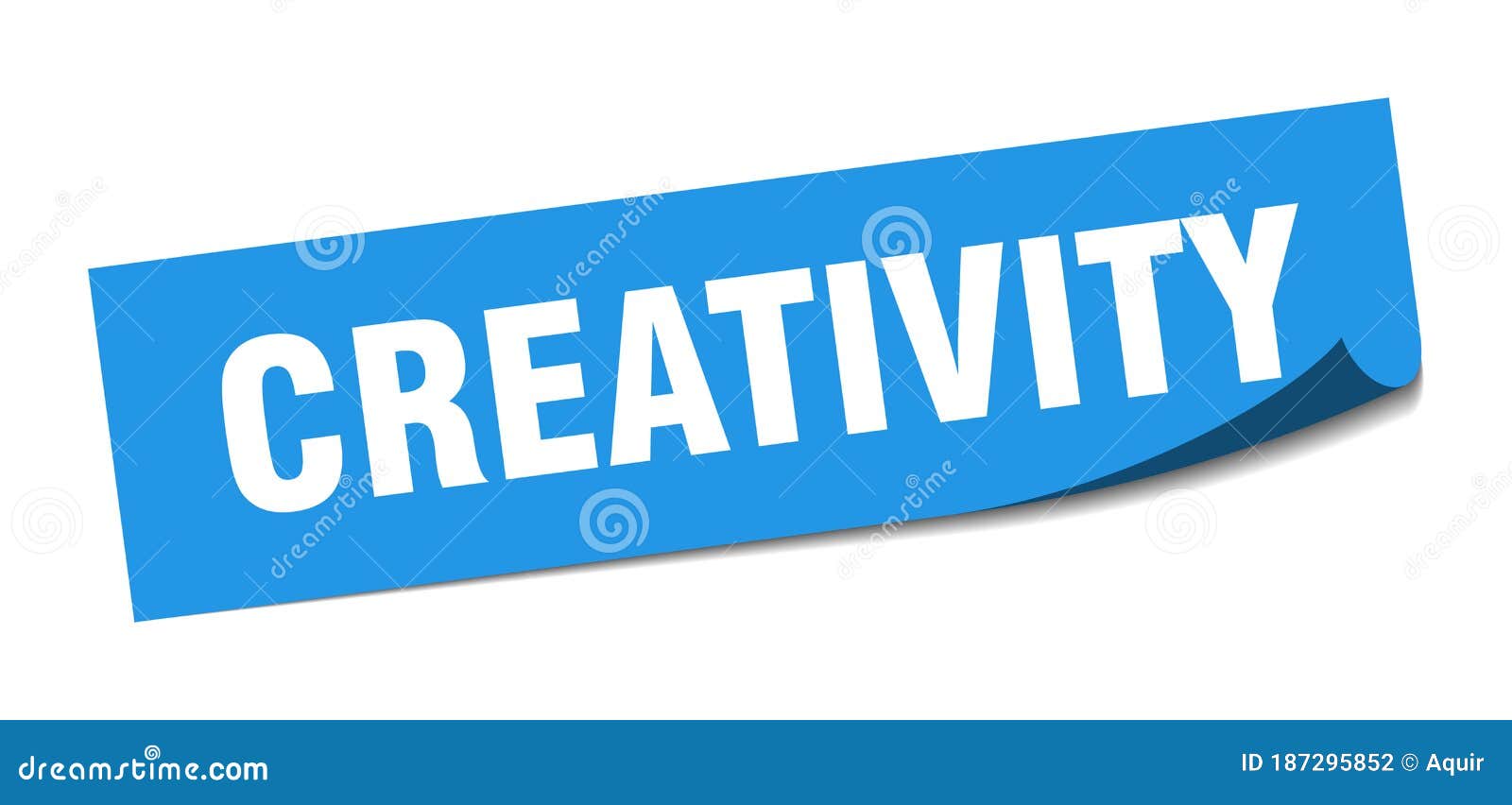 Creativity Sticker. Creativity Square Isolated Sign Stock Vector ...