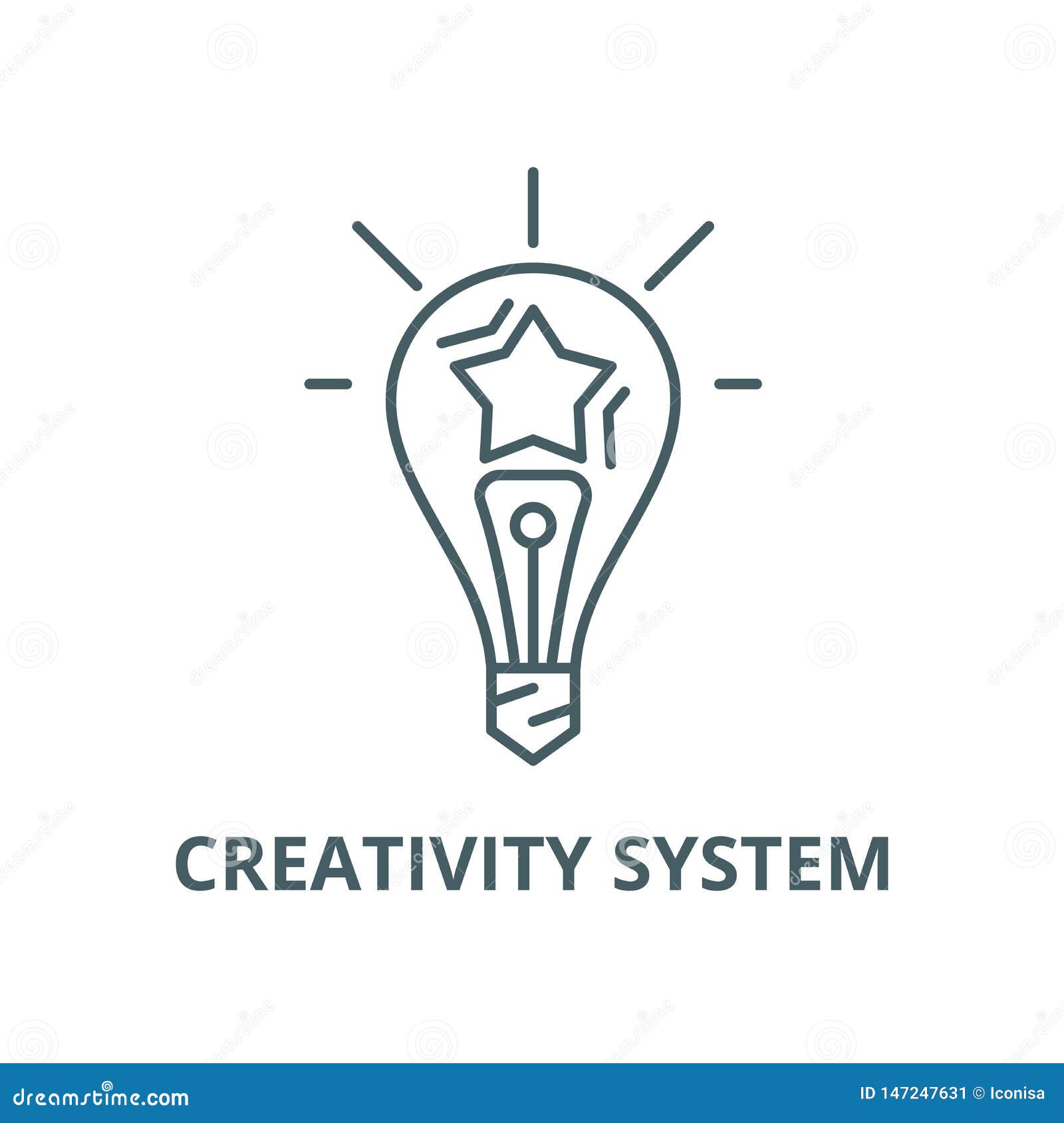 Creativity System Vector Line Icon, Linear Concept, Outline Sign ... Creativity System Vector Line Icon, Linear Concept, Outline Sign ...