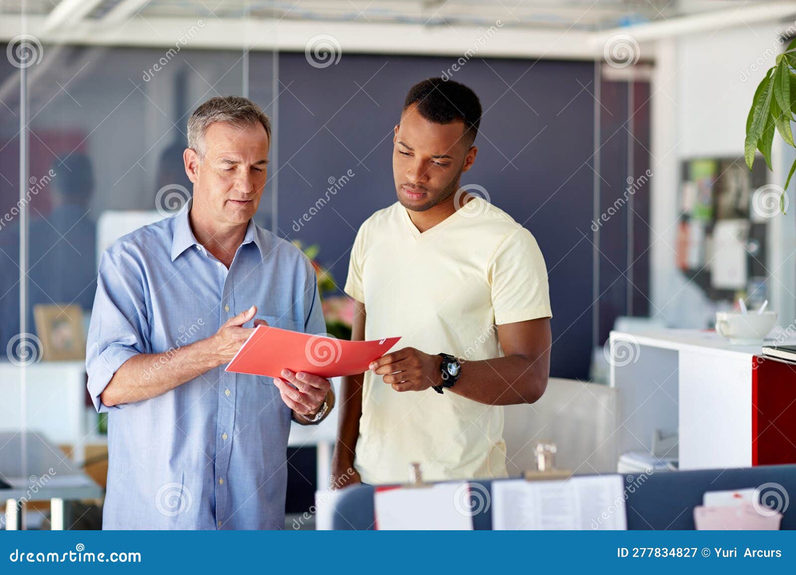 Creativity Takes Courage. Two Professionals Working Together in an ...