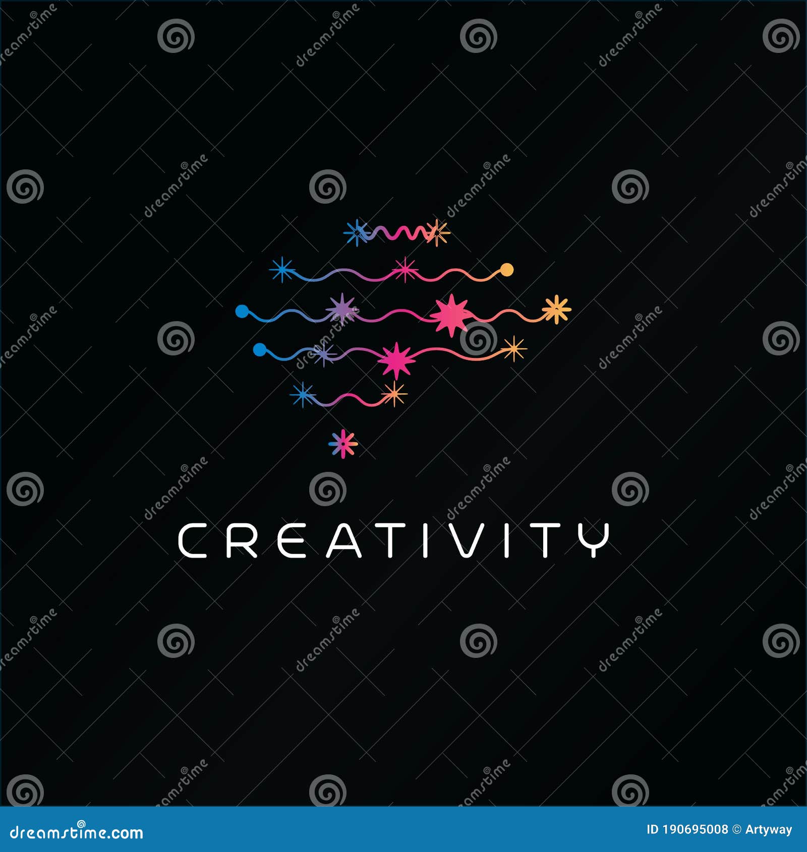 Creativity Thinking, Human Brain Abstract Symbol, Brain Skills Up ...