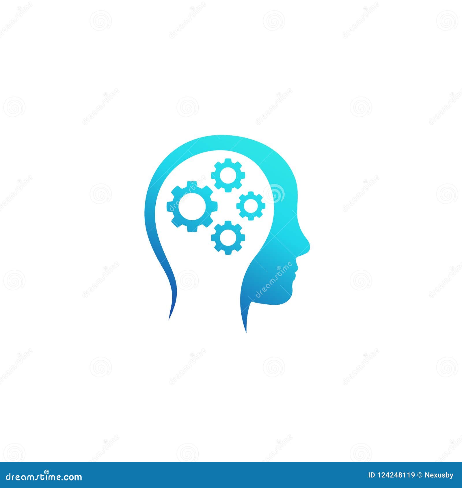 Creativity, Thinking Vector Logo Stock Vector - Illustration of ...