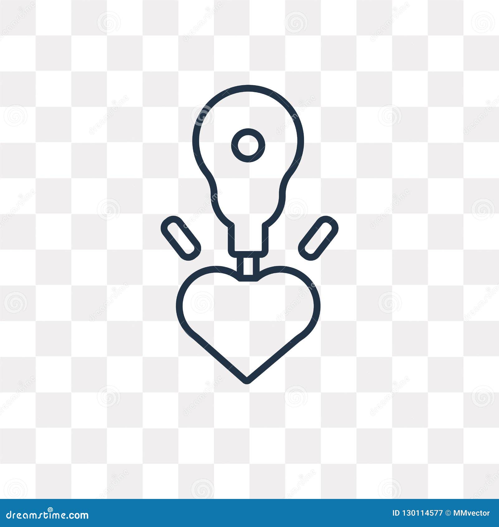 Creativity Vector Icon Isolated on Transparent Background, Linear ...