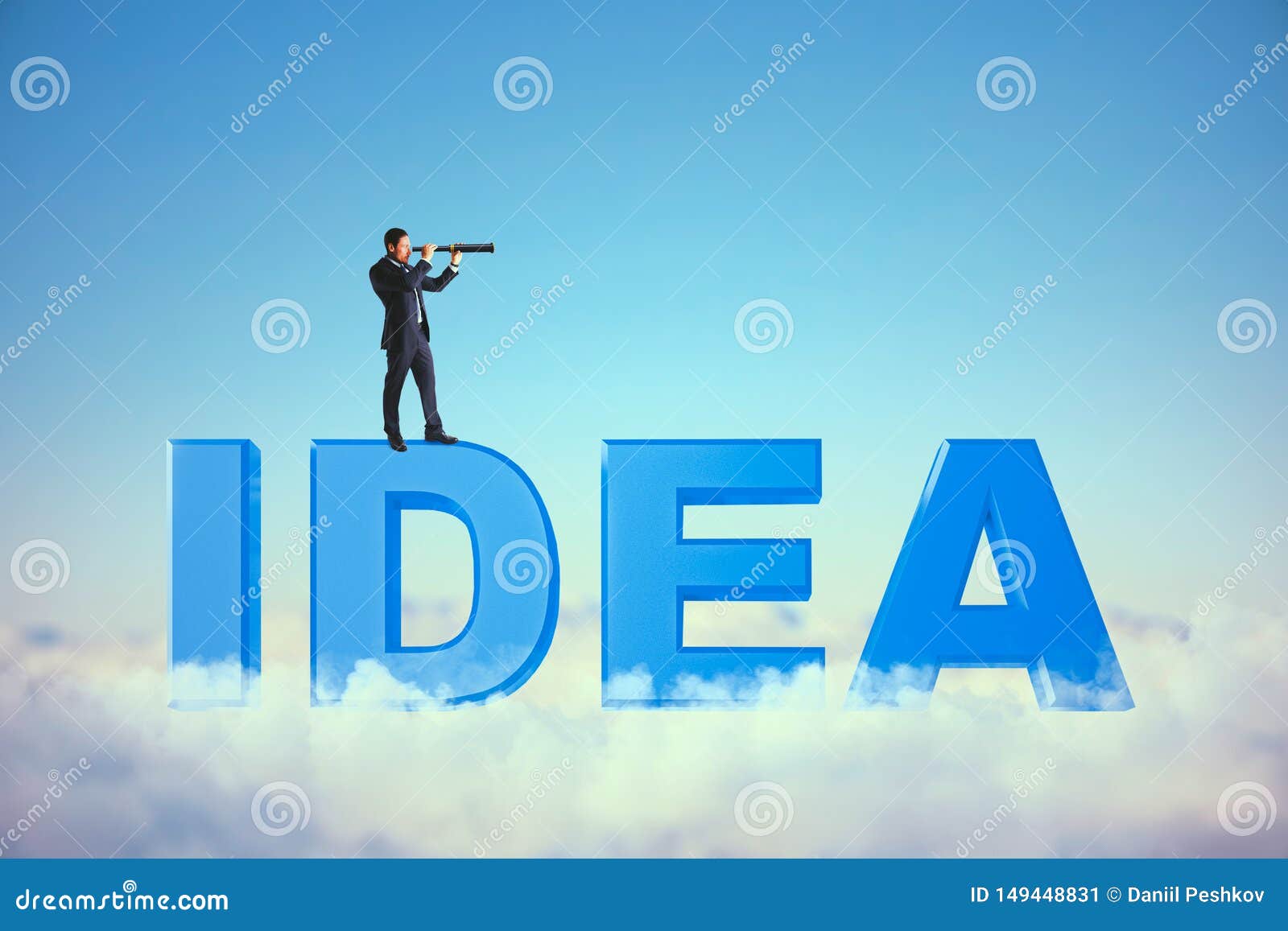 Creativity and Vision Concept Stock Image - Image of daylight, outside ...