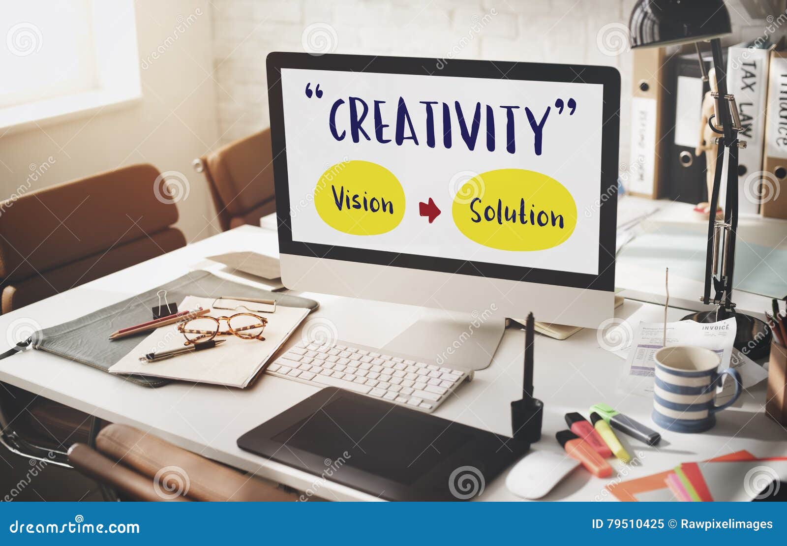 Creativity Vision Thinking Imagination Concept Stock Image - Image of ...