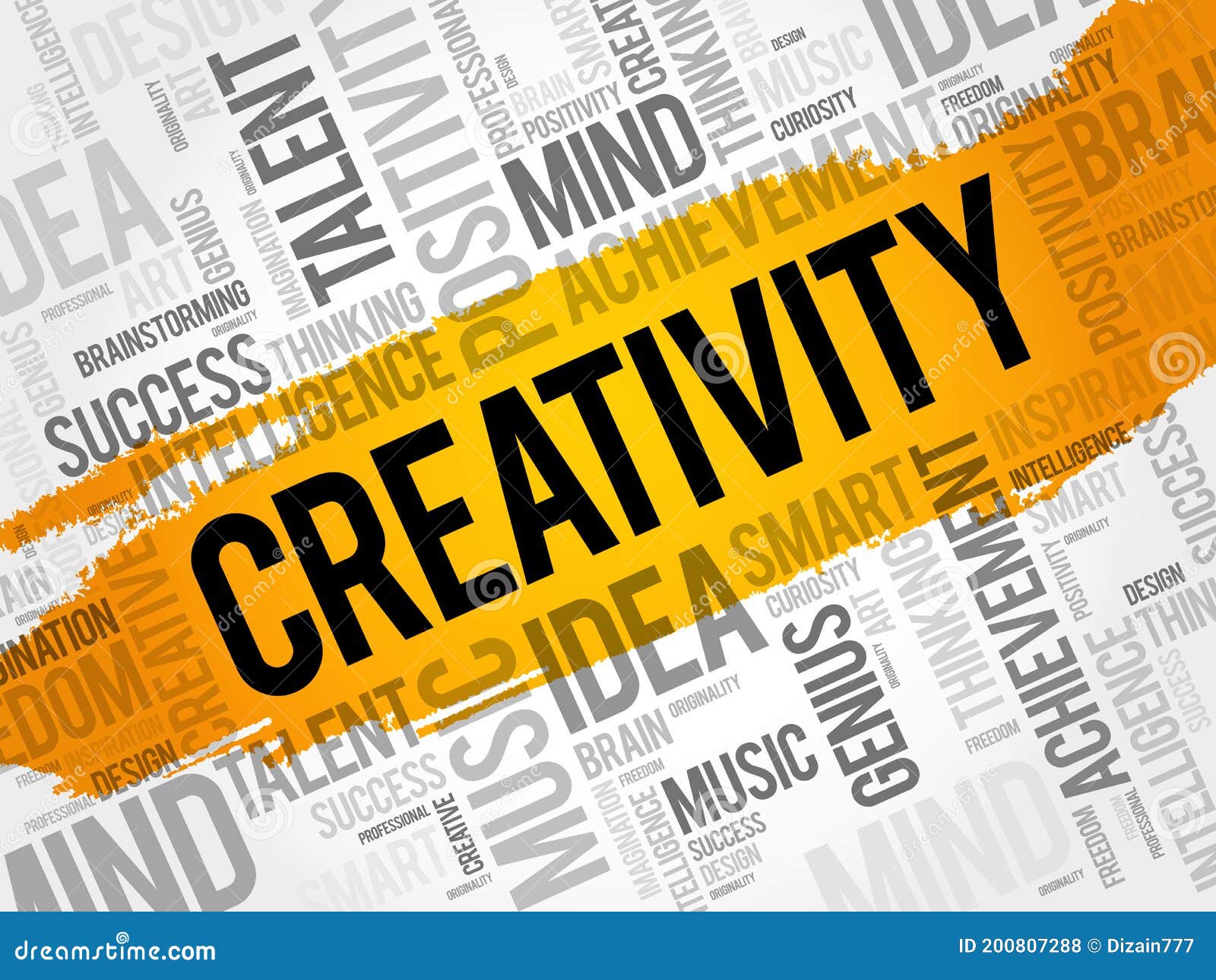 Creativity Word Cloud Collage Stock Illustration - Illustration of ...