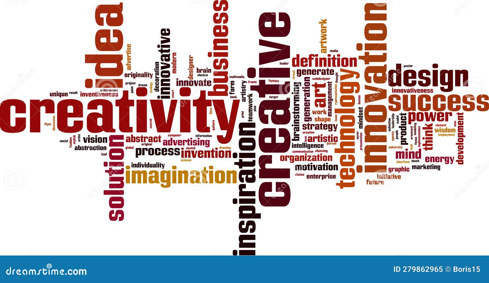 Creativity word cloud stock vector. Illustration of think - 279862965