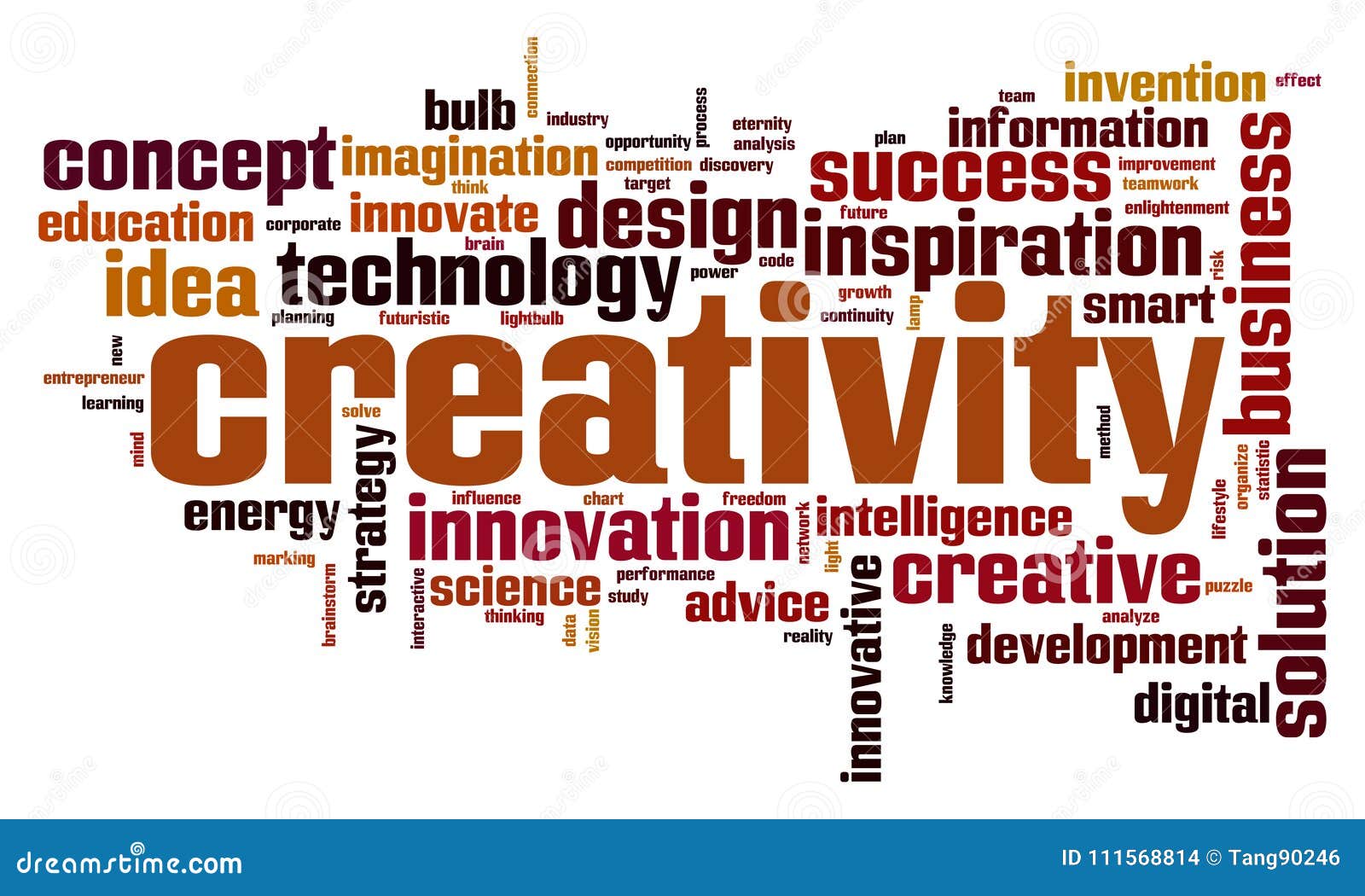 Creativity Word Cloud Stock Illustration Illustration Of Tagcloud