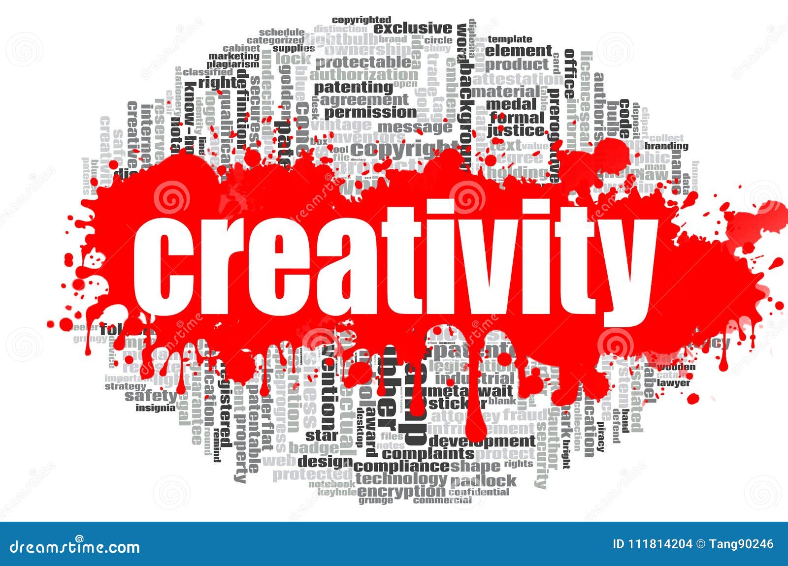 Creativity word cloud stock illustration. Illustration of innovation ...