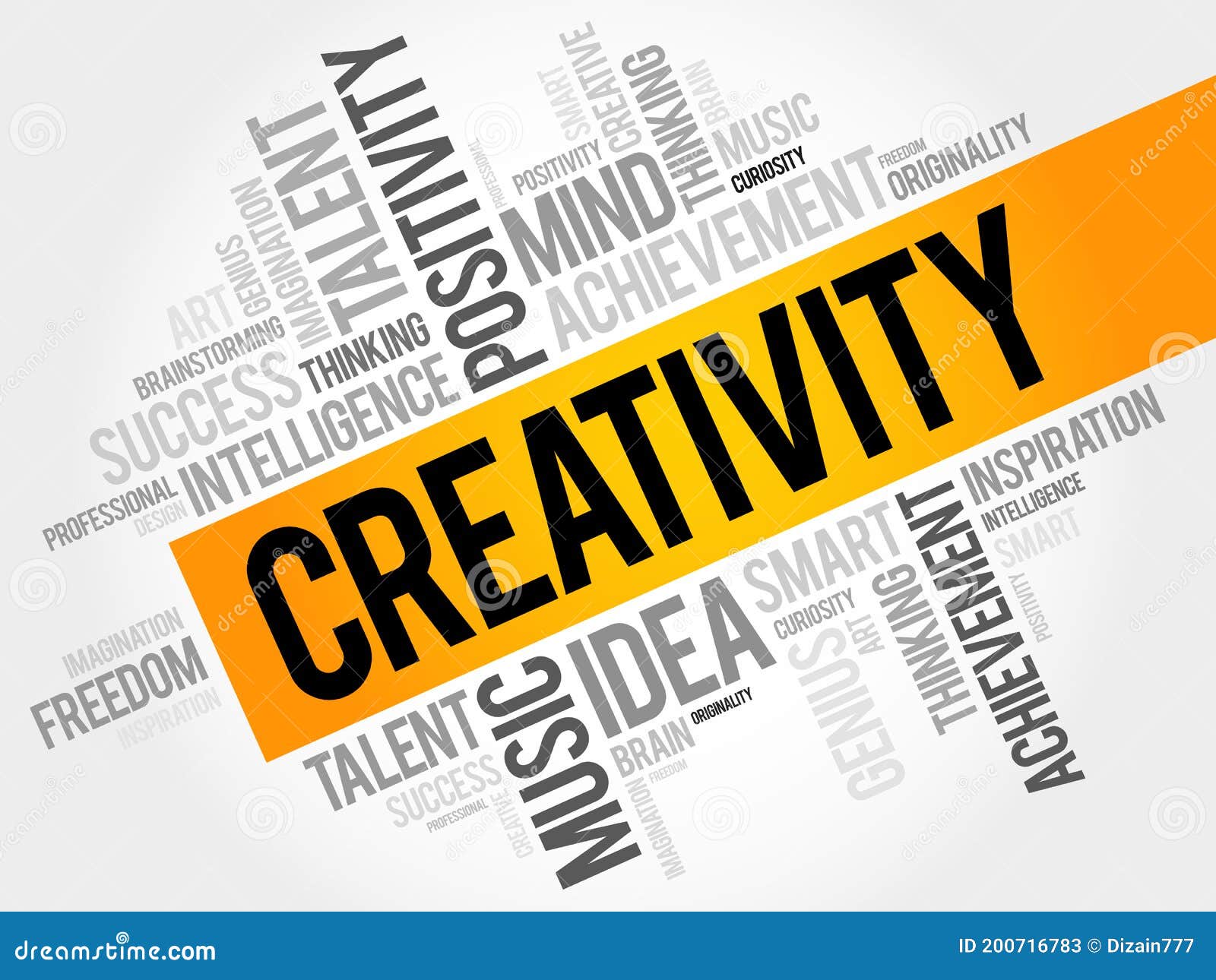 Creativity Word Cloud Concept Red Black Stock Photo | CartoonDealer.com ...