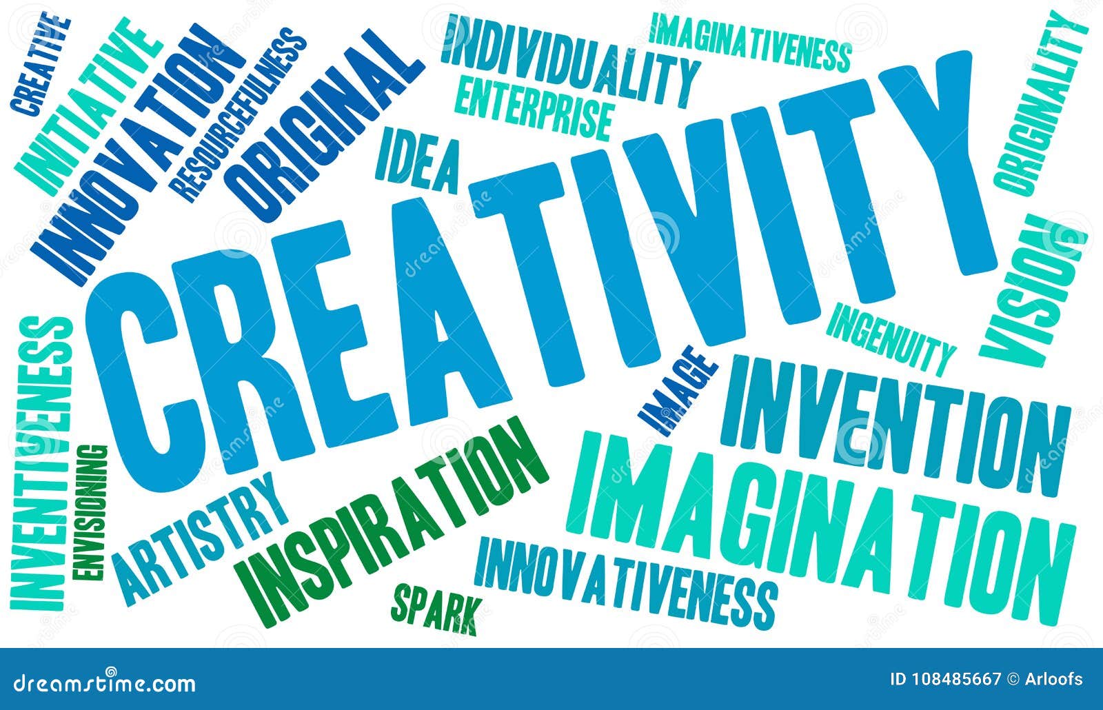 Creativity Word Cloud stock vector. Illustration of innovation - 108485667