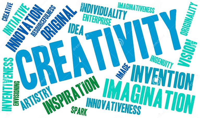 Creativity Word Cloud stock vector. Illustration of innovation - 108485667