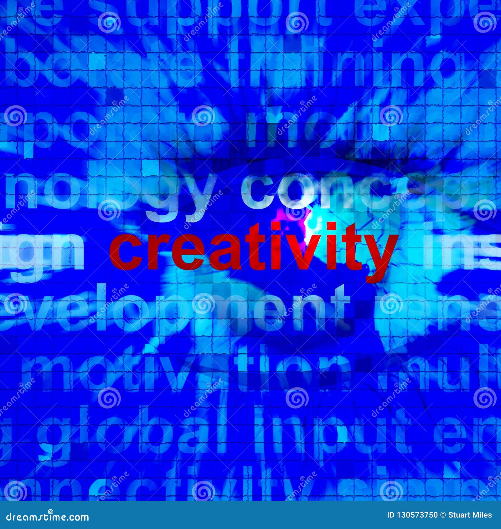 Creativity Word Representing Innovative Ideas 3d Illustration Stock ...