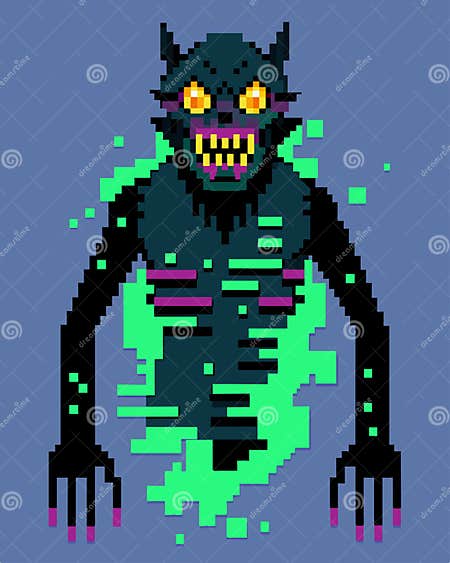 The Creature is an Amalgamation of Glitches and Corrupted Data Taking ...