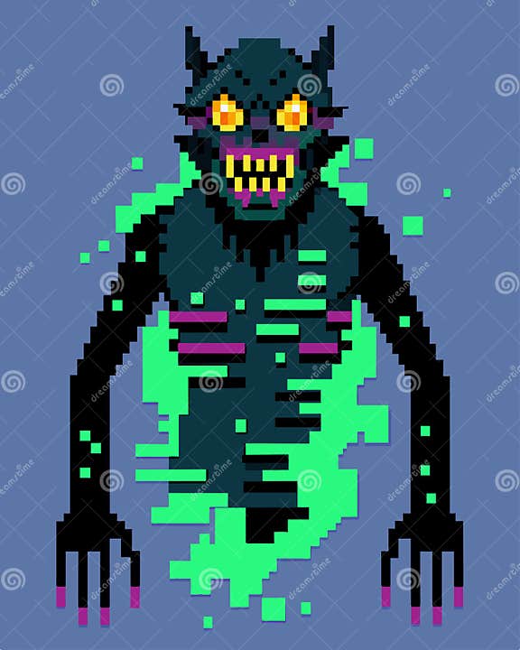 The Creature is an Amalgamation of Glitches and Corrupted Data Taking ...