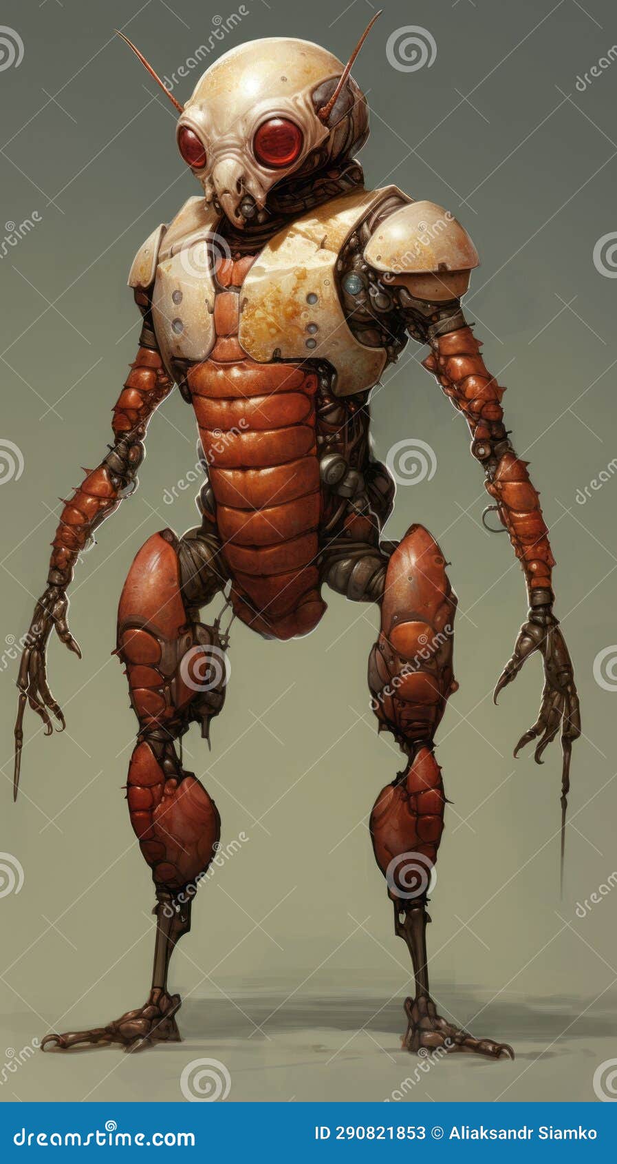 A Creature Combining a Human and an Ant Stock Illustration ...